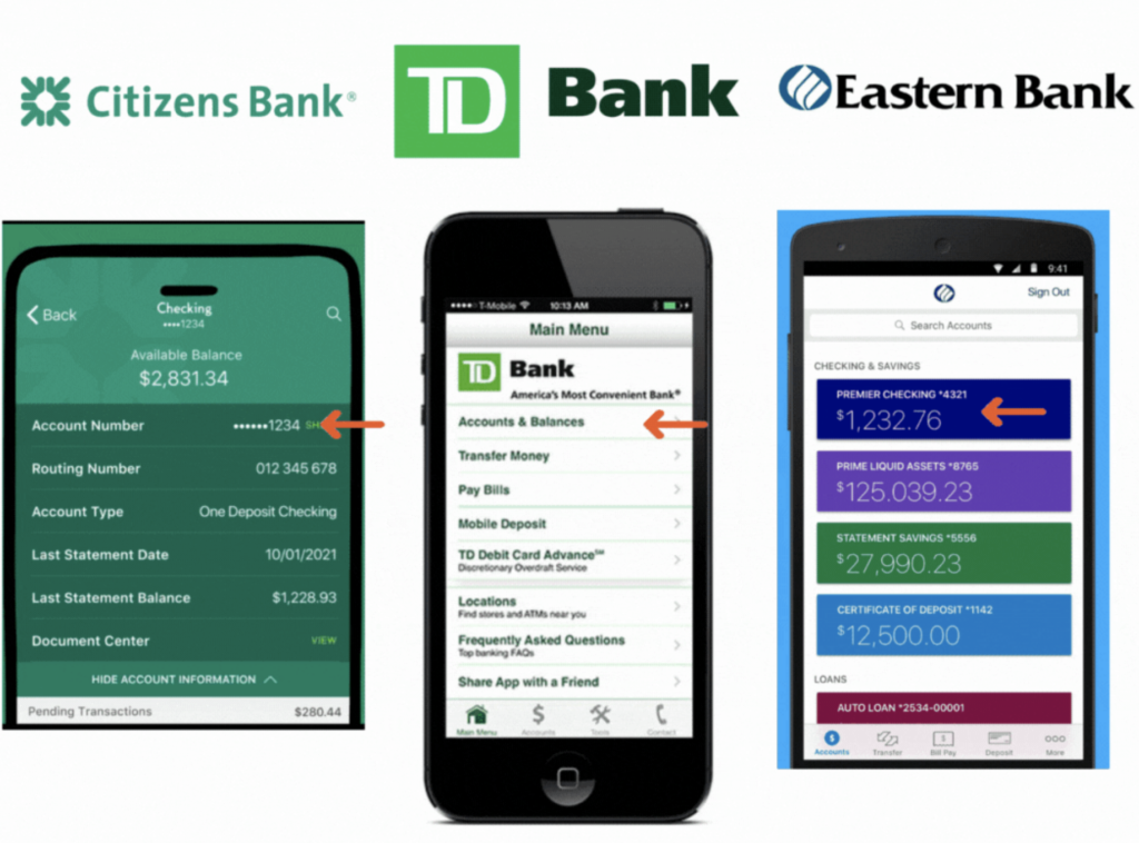 Where to find bank account 1 | Student Financial Services