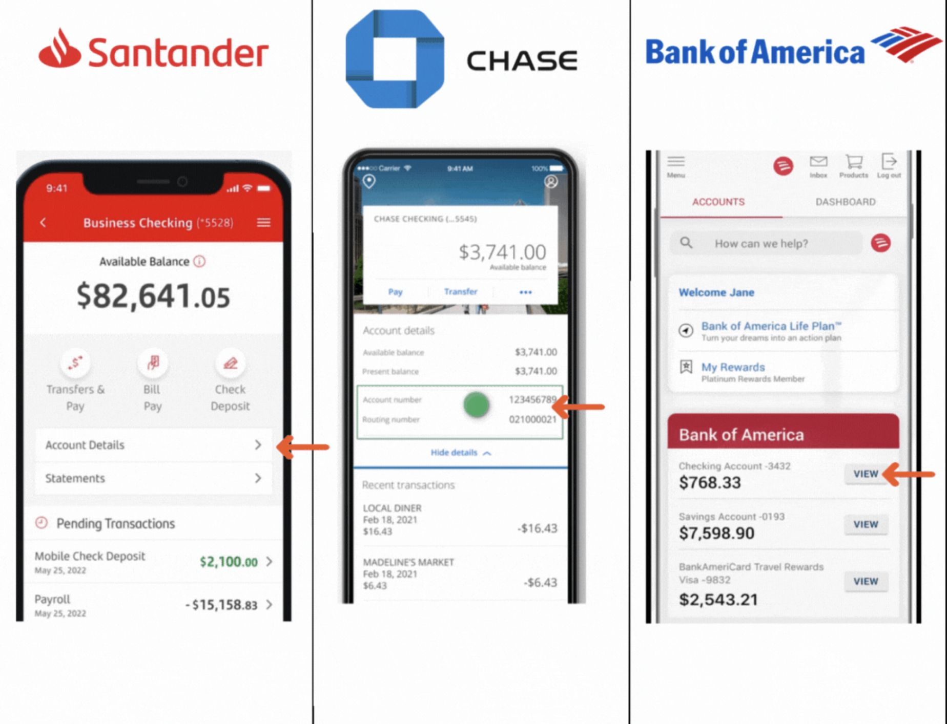 Where to find bank account info | Student Financial Services